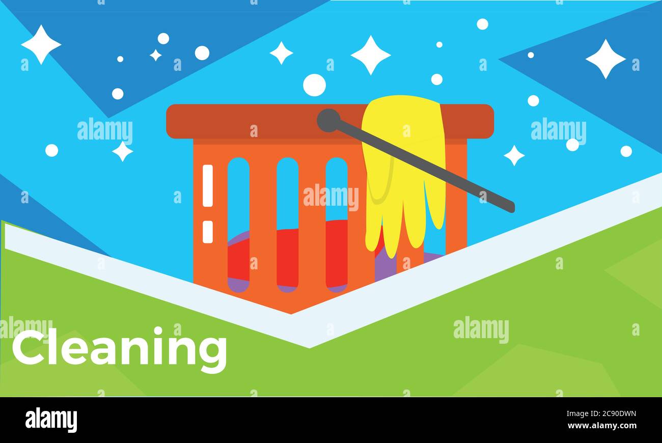 Cleaning products poster. Hygiene and cleaning poster - Vector Stock ...