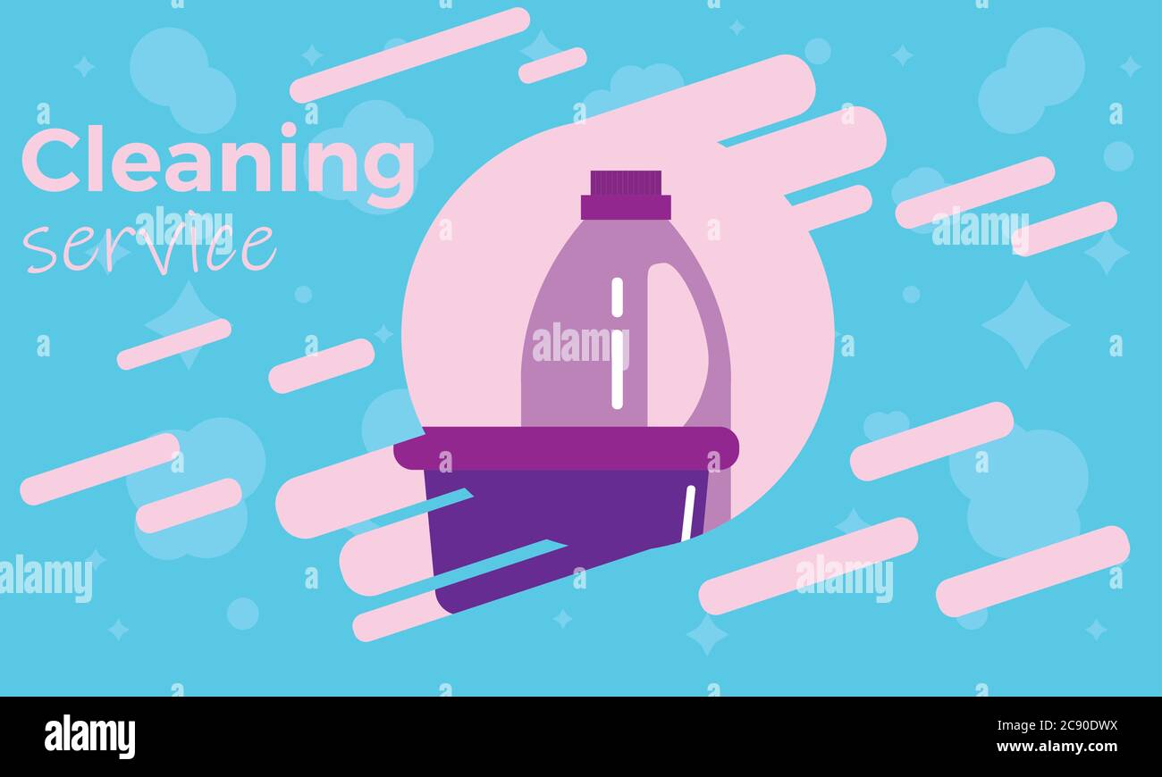 Cleaning products poster. Hygiene and cleaning poster - Vector Stock ...