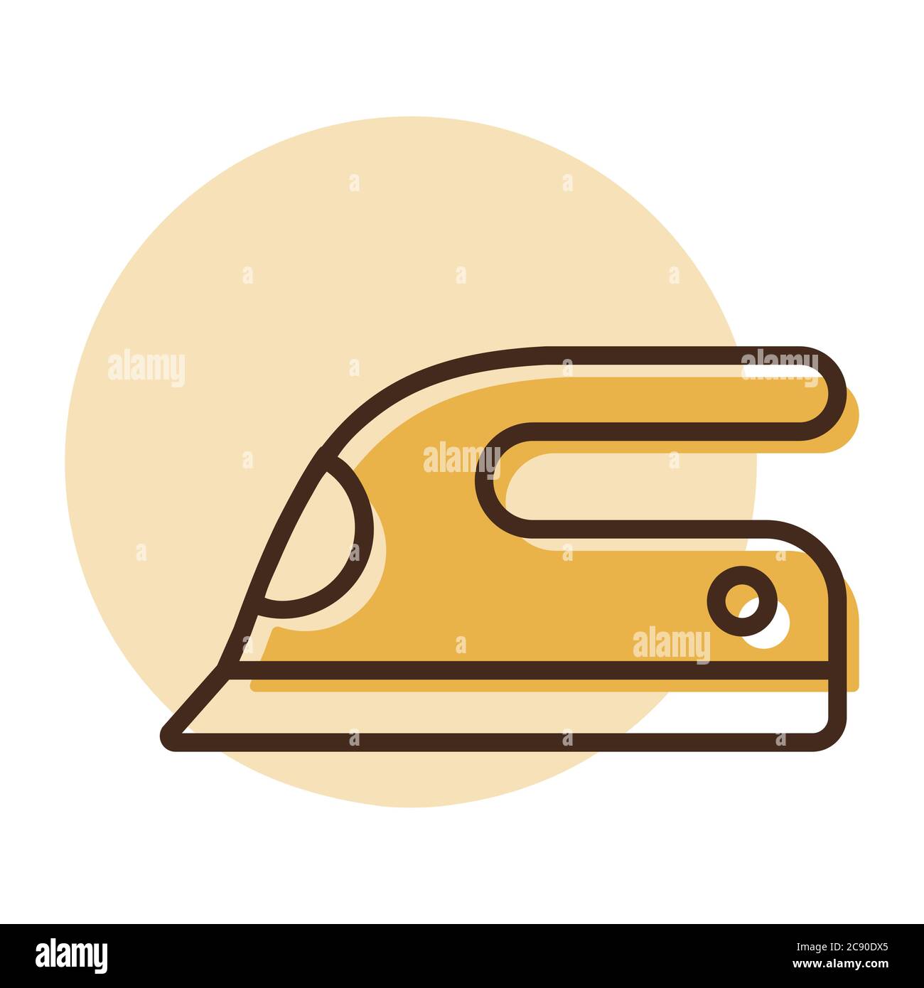 Steam iron flat vector icon. Graph symbol for household electric web ...