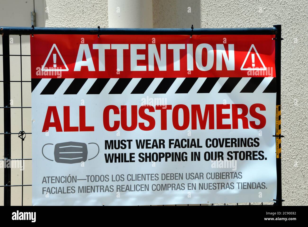 Melbourne, Brevard County, Florida. USA. July 27, 2020. Stores are ...