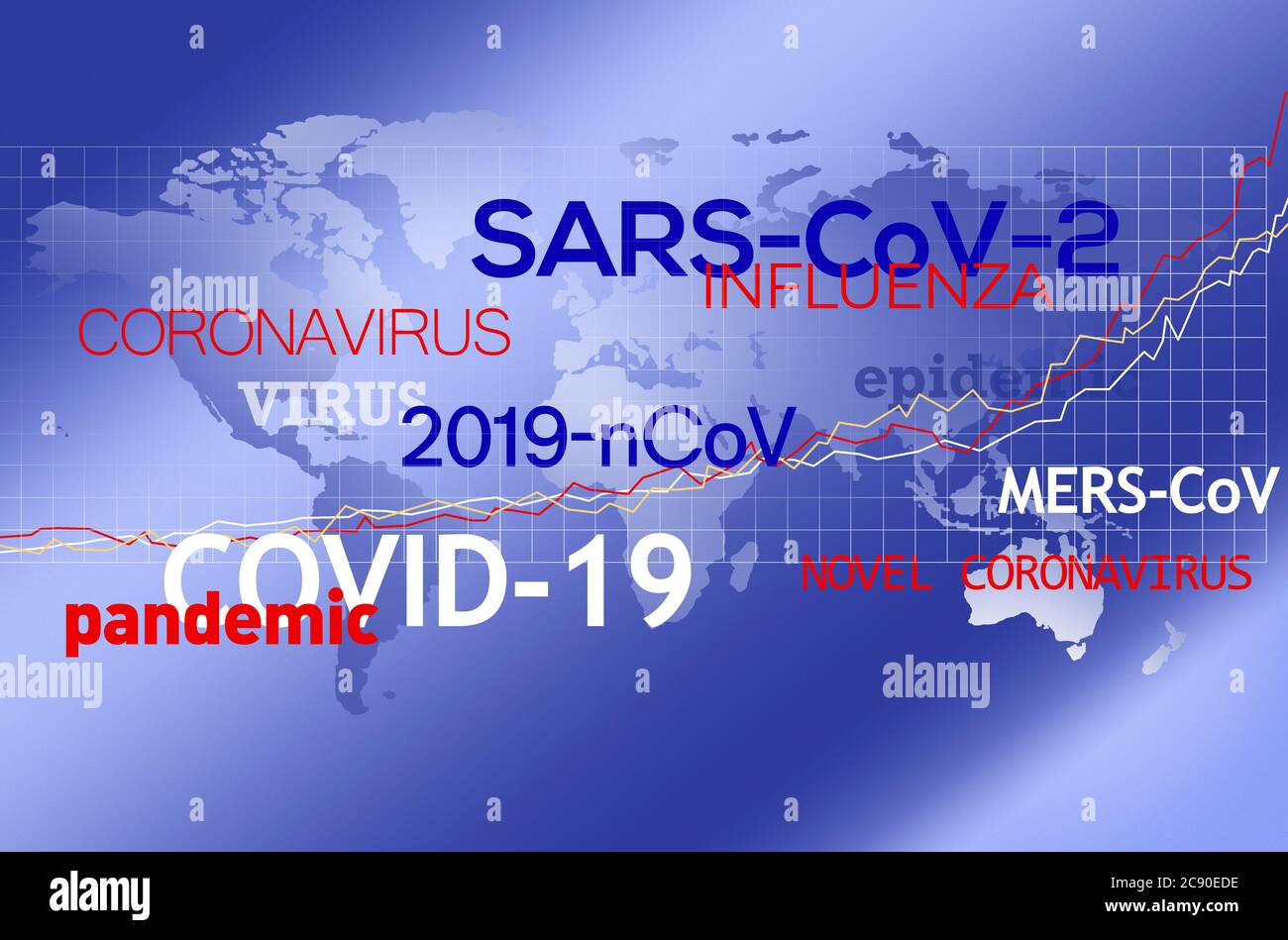 World map with diseases names on top Stock Photo - Alamy