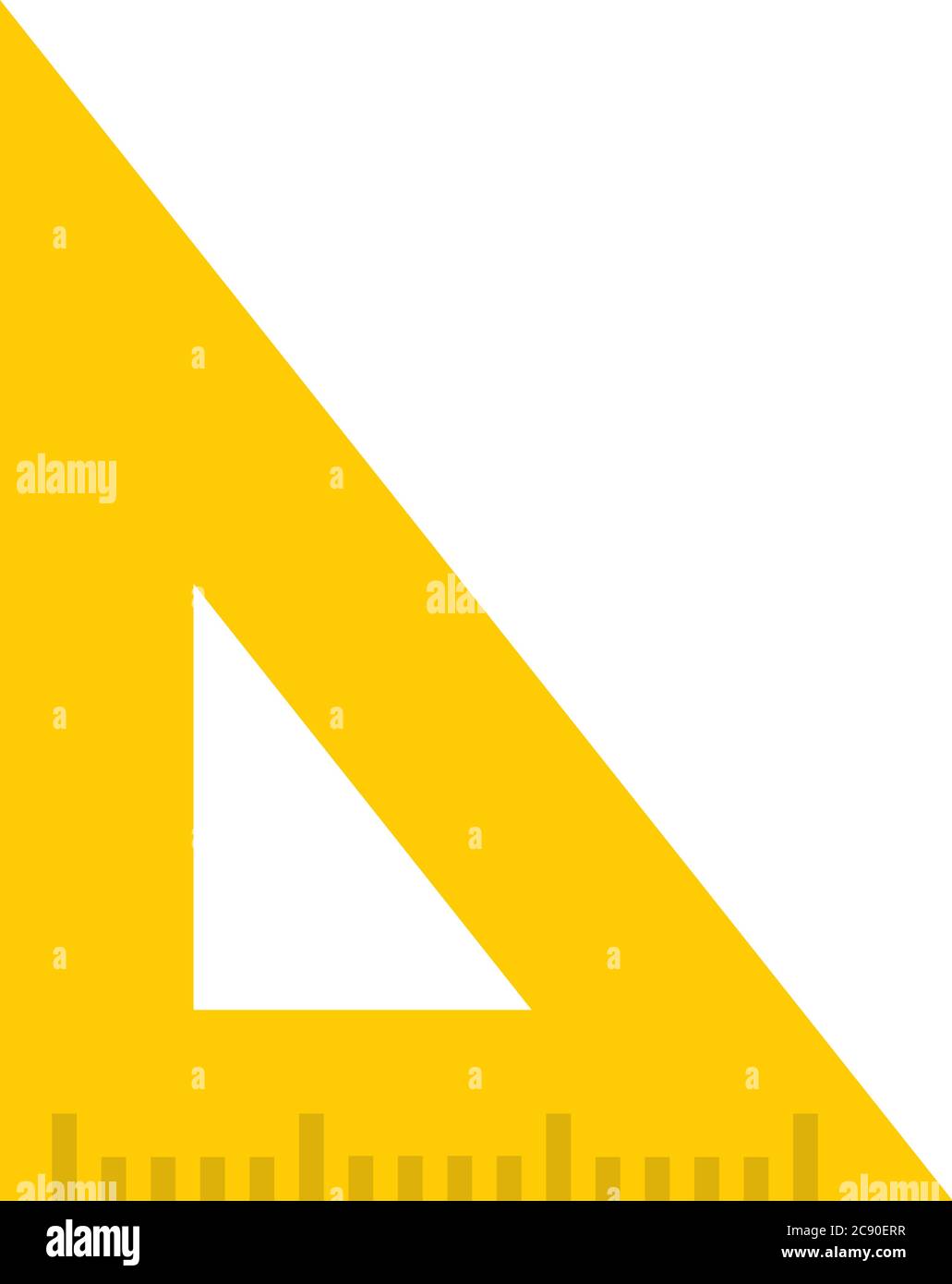 Ruler flat style icon design, Instrument tool work measurement lenght ...