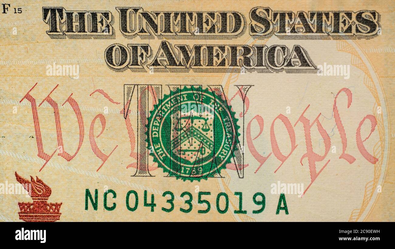 Ten dollar bill hi-res stock photography and images - Alamy