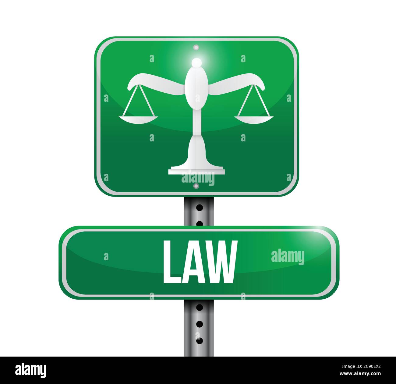 Law road sign illustration design over a white background Stock Vector ...