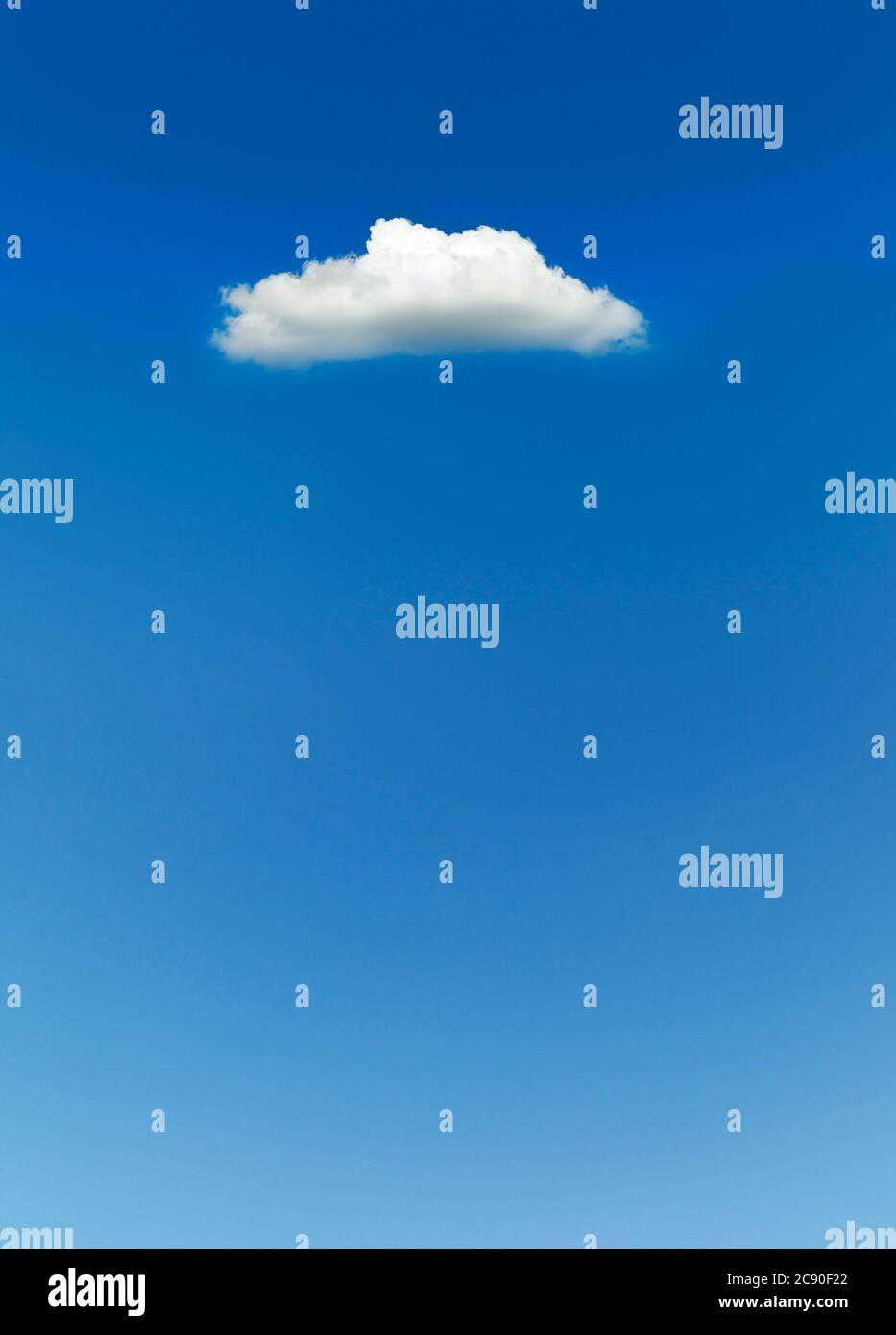 Single cloud in blue sky Stock Photo - Alamy