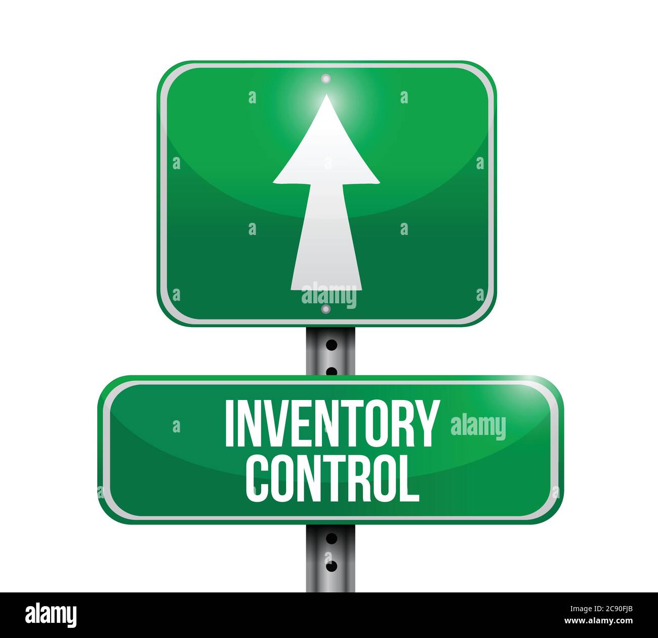 Inventory control illustration design over a white background Stock ...