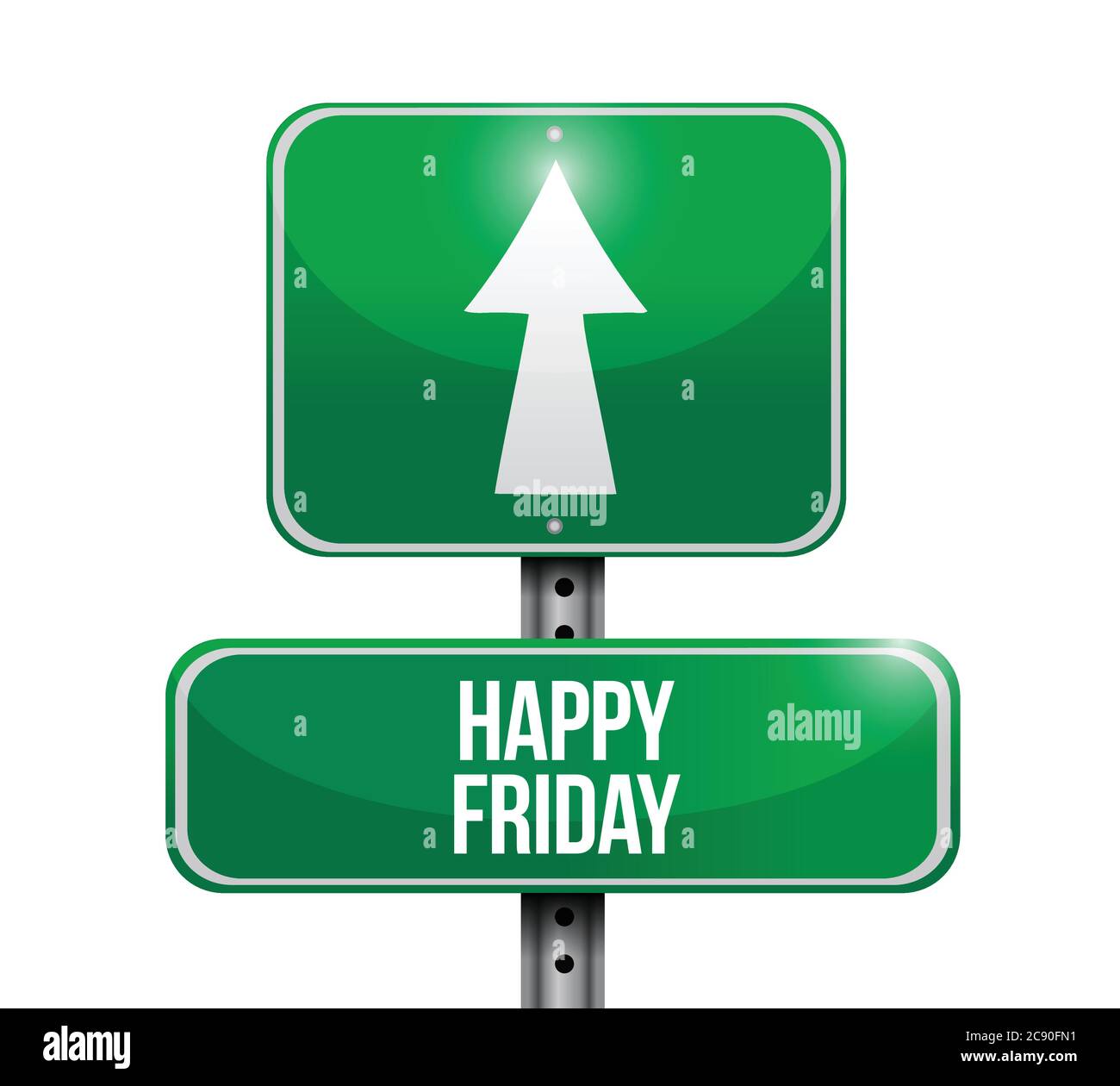Happy friday sign illustration design over a white background Stock ...