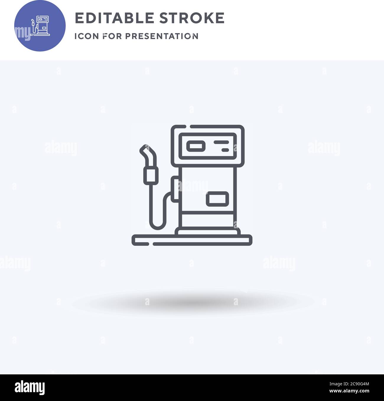 Fuel Pump icon vector, filled flat sign, solid pictogram isolated on ...