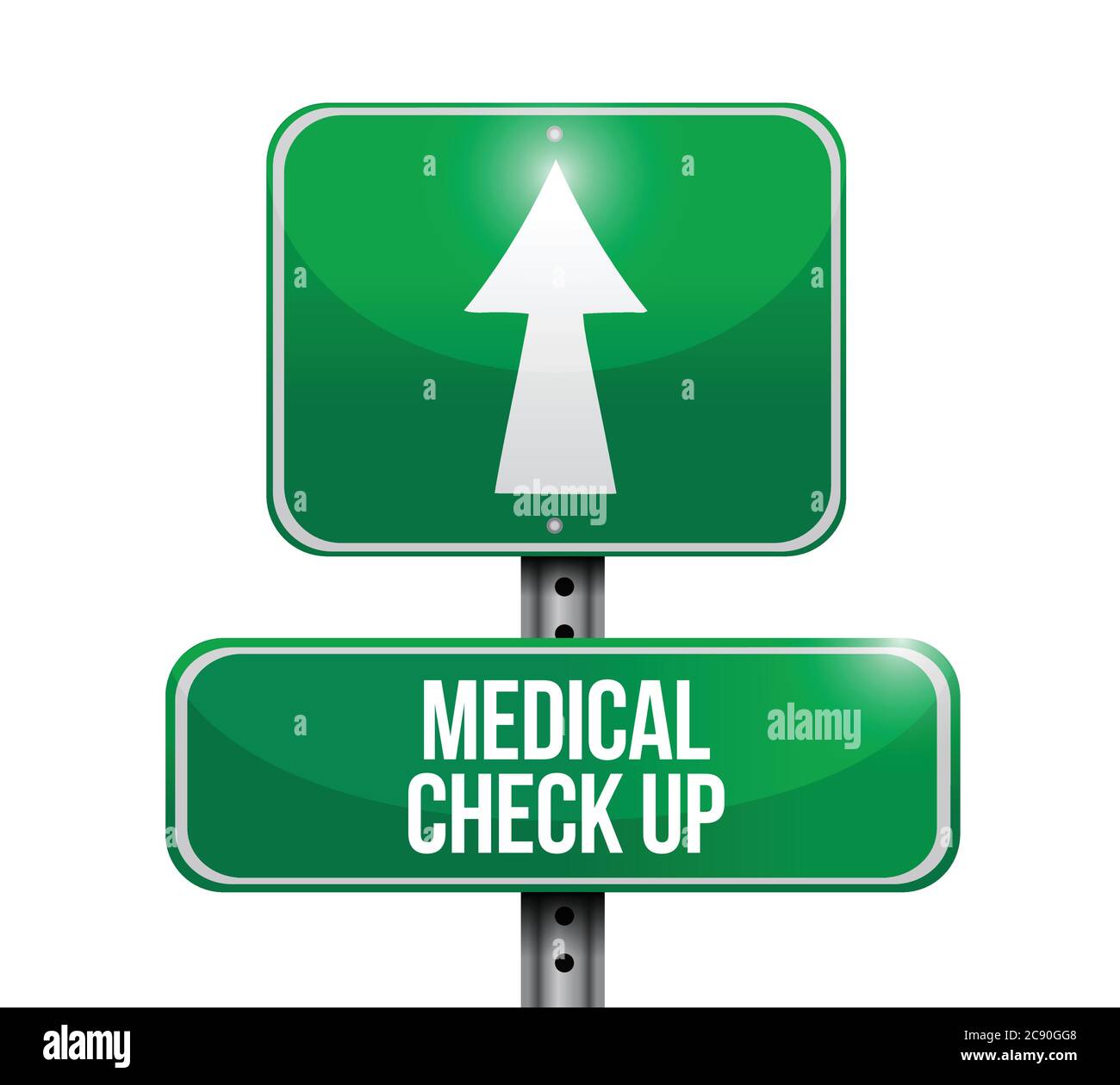 Medical check up sign illustration design over a white background Stock ...