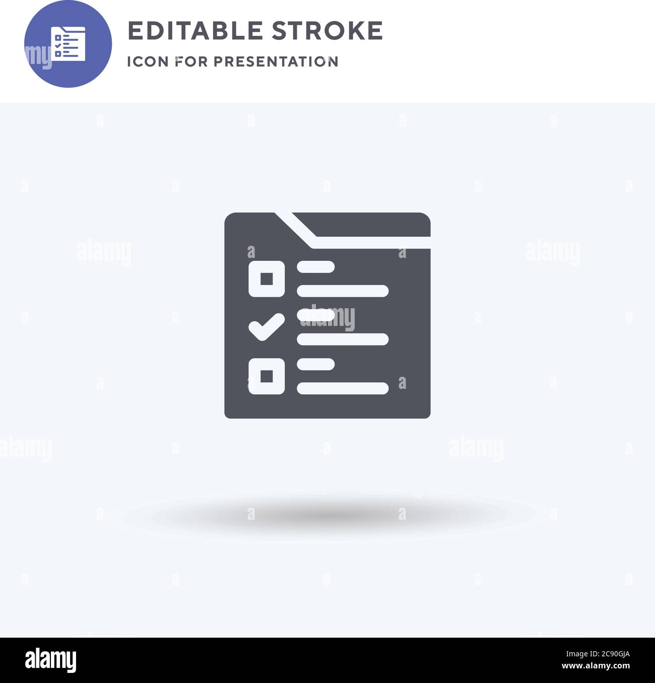 Online Survey icon vector, filled flat sign, solid pictogram isolated ...