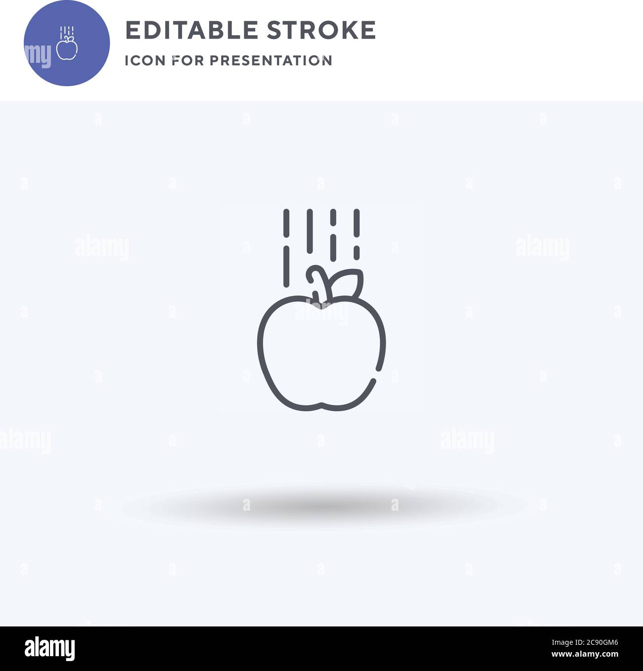 Gravity icon vector, filled flat sign, solid pictogram isolated on ...