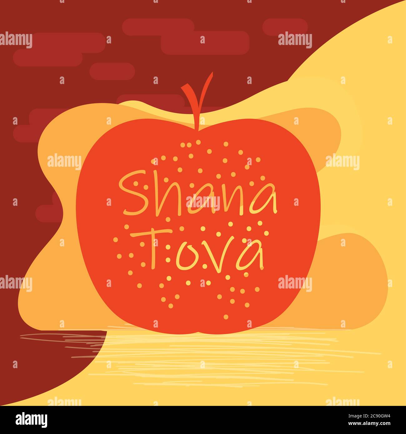 Rosh Hashanah greeting card card. Jewish tradition - Vector Stock ...
