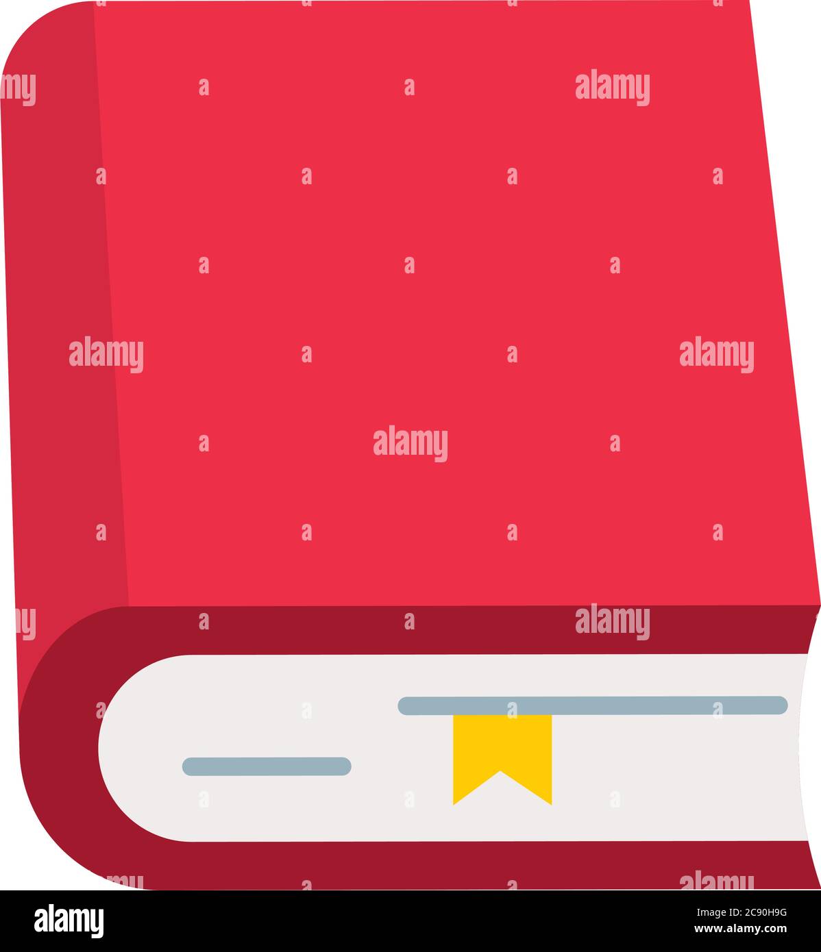 book flat style icon design, Education literature and read theme Vector ...