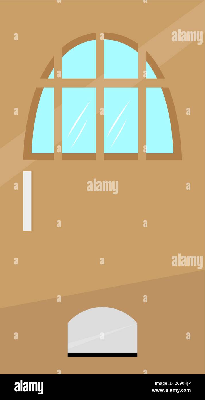 Door icon with a window. House icon - Vector Stock Vector Image & Art ...