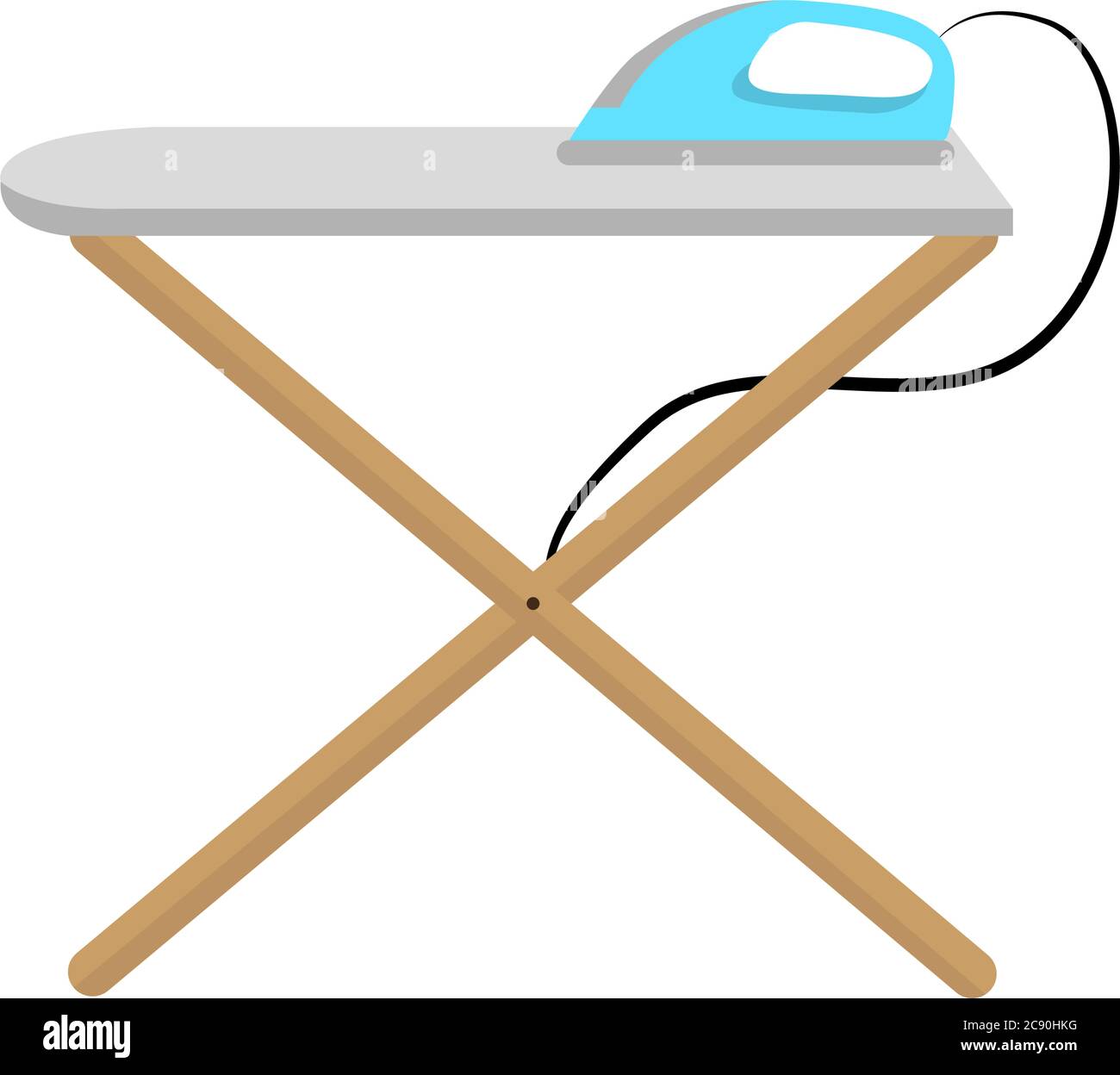 Ironing board icon with iron. Laundry icon - Vector Stock Vector Image ...