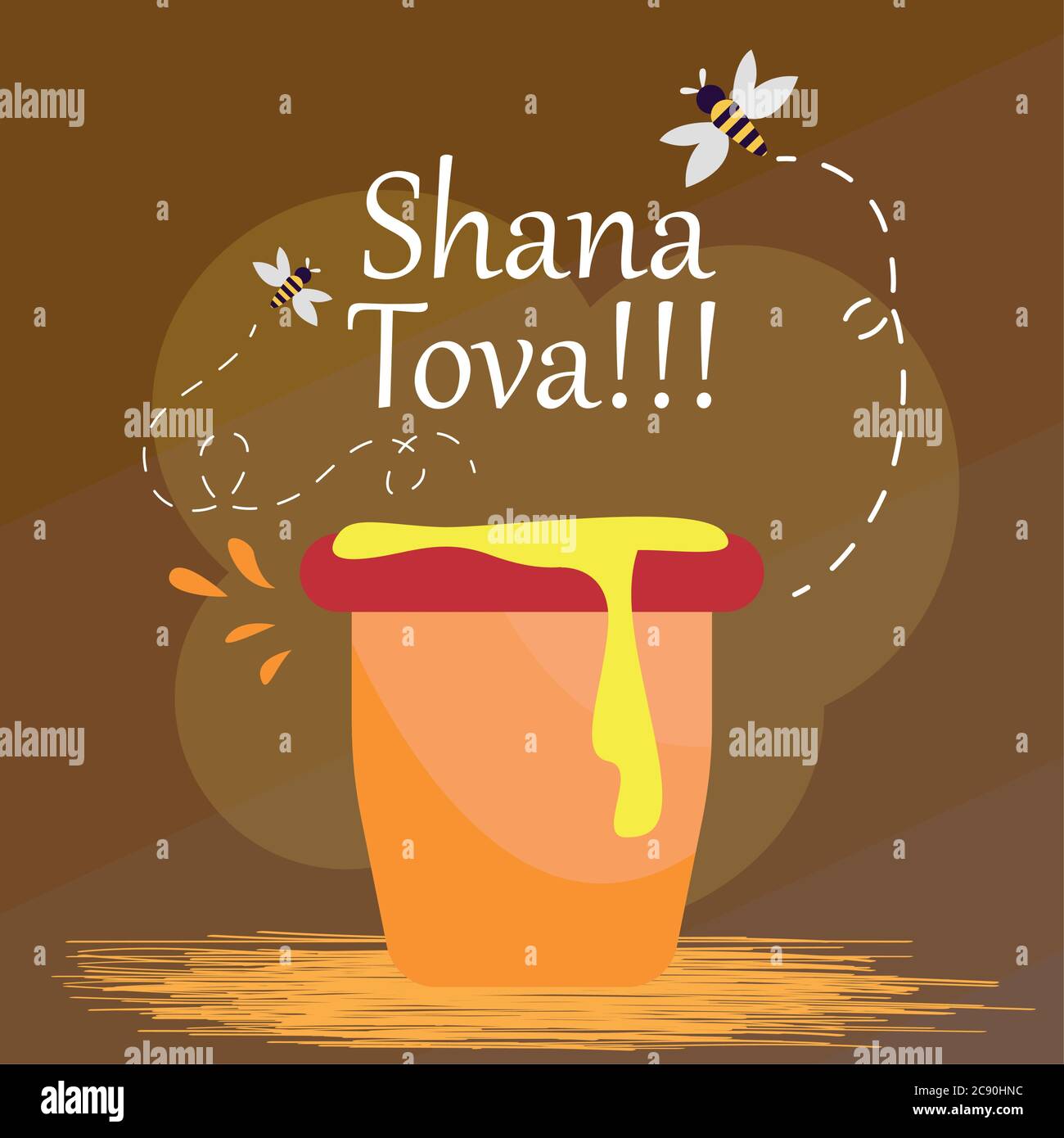 Rosh Hashanah greeting card card. Jewish tradition - Vector Stock ...