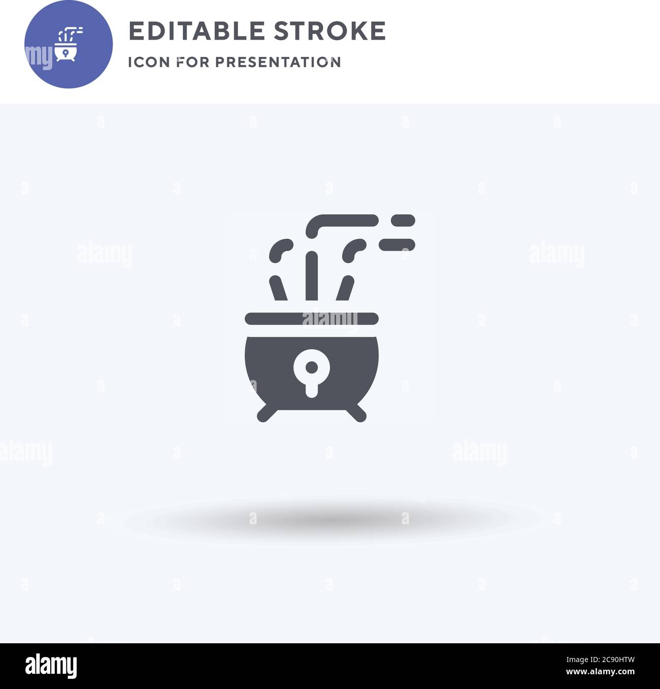 Incense icon vector, filled flat sign, solid pictogram isolated on ...