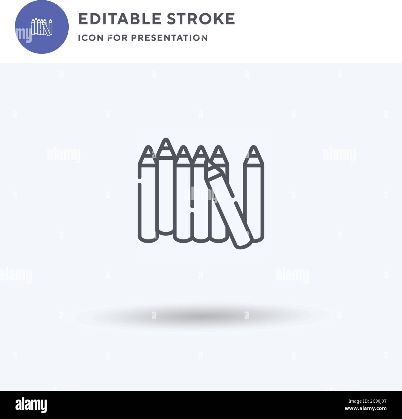 Colour icon vector, filled flat sign, solid pictogram isolated on white ...