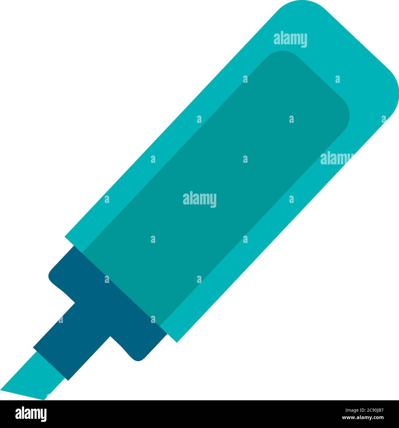 marker flat style icon design, Tool write office object instrument ...