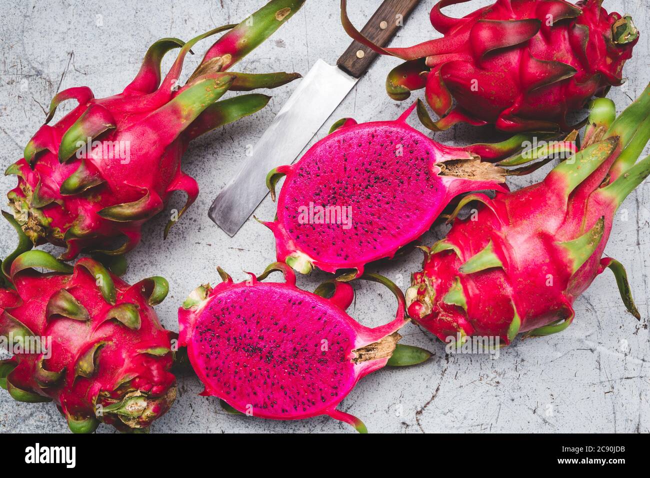 Fresh dragon fruit- Pitaya fruit Stock Photo - Alamy