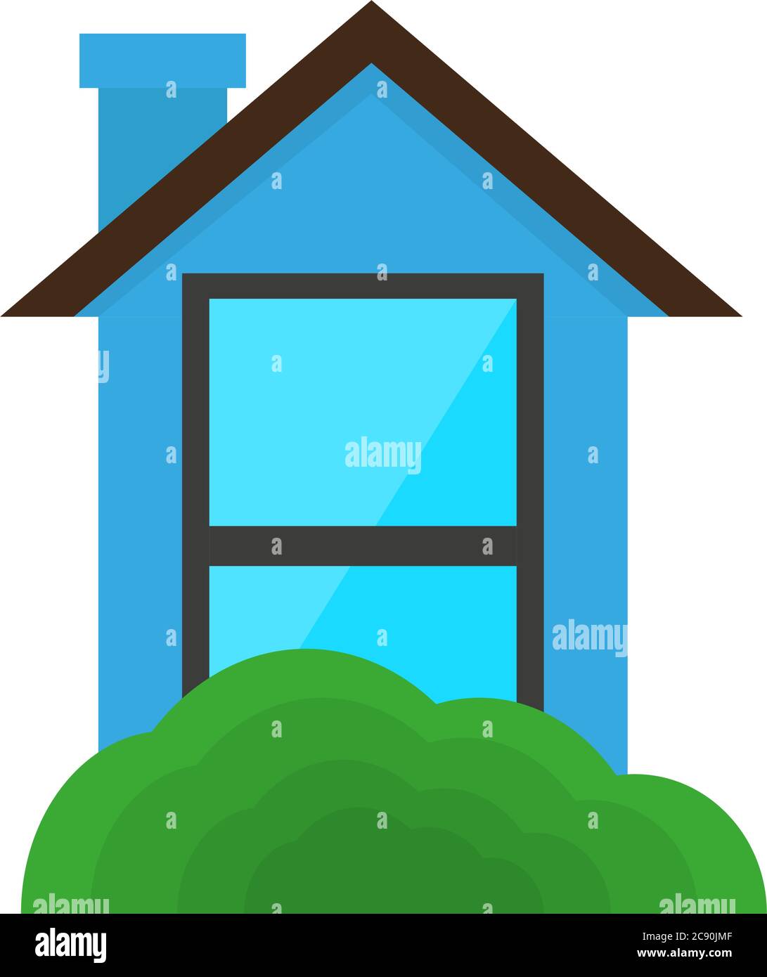 Residential house icon. Home building icon - Vector Stock Vector Image ...