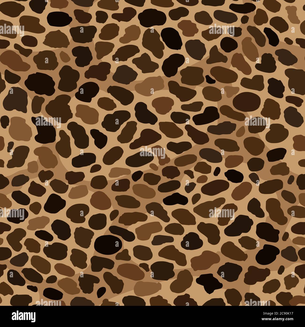 Seamless leopard, ocelot or wild cat fur pattern print Stock Vector ...