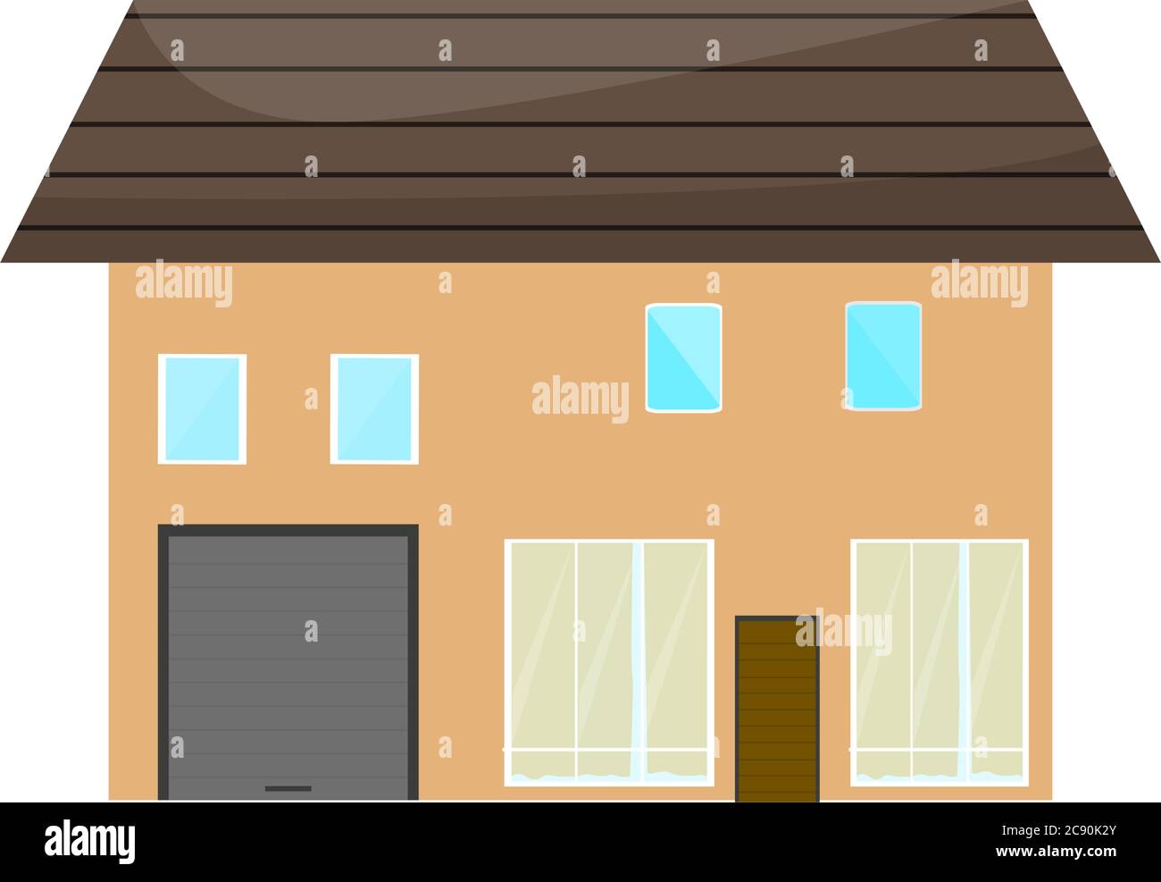 Residential house icon. Home building icon - Vector Stock Vector Image ...