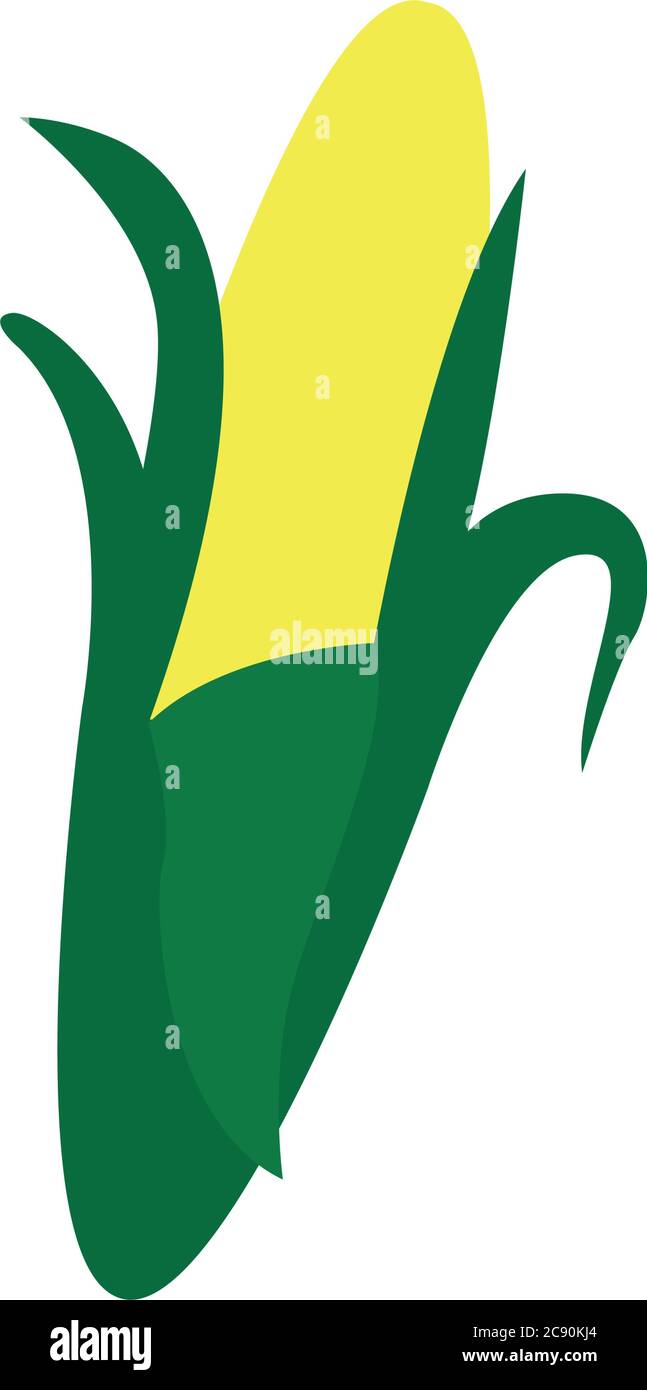 Isolated corn cob icon. HEalthy food - Vector Stock Vector Image & Art ...