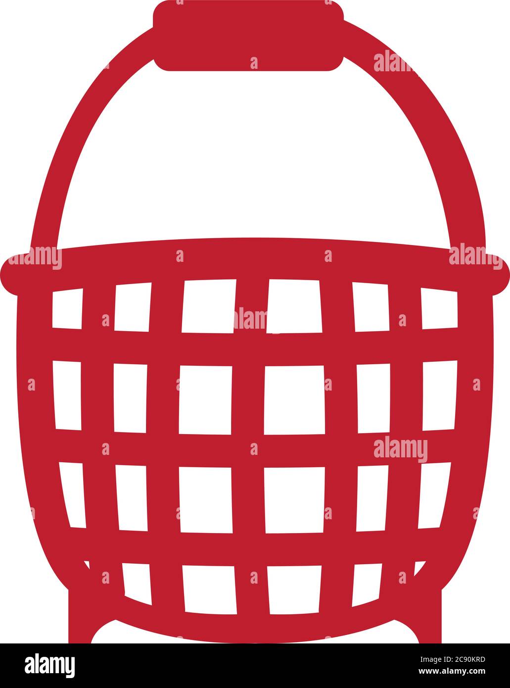 Shopping basket icon. Empty market basket icon - Vector Stock Vector ...