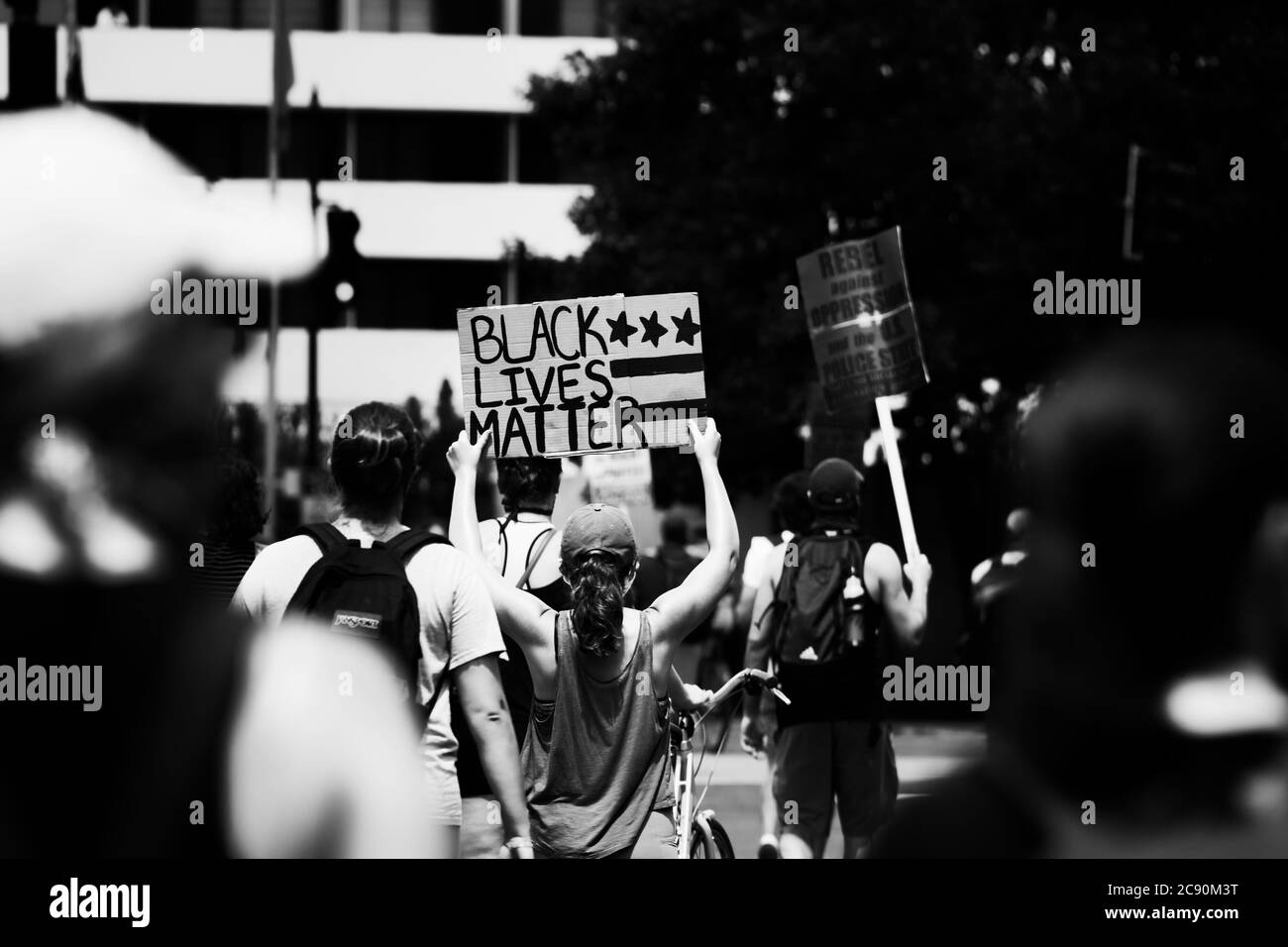 March against racism police Black and White Stock Photos & Images - Alamy