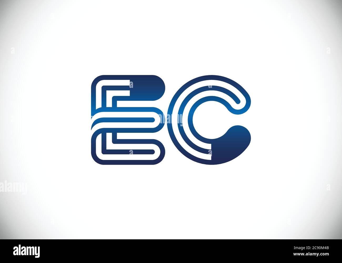 E c logo design hi-res stock photography and images - Alamy