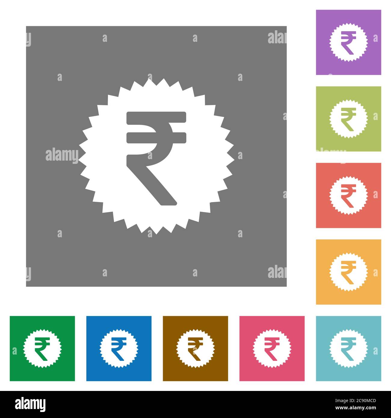 Blue sign indian rupee symbol Stock Vector Images - Alamy