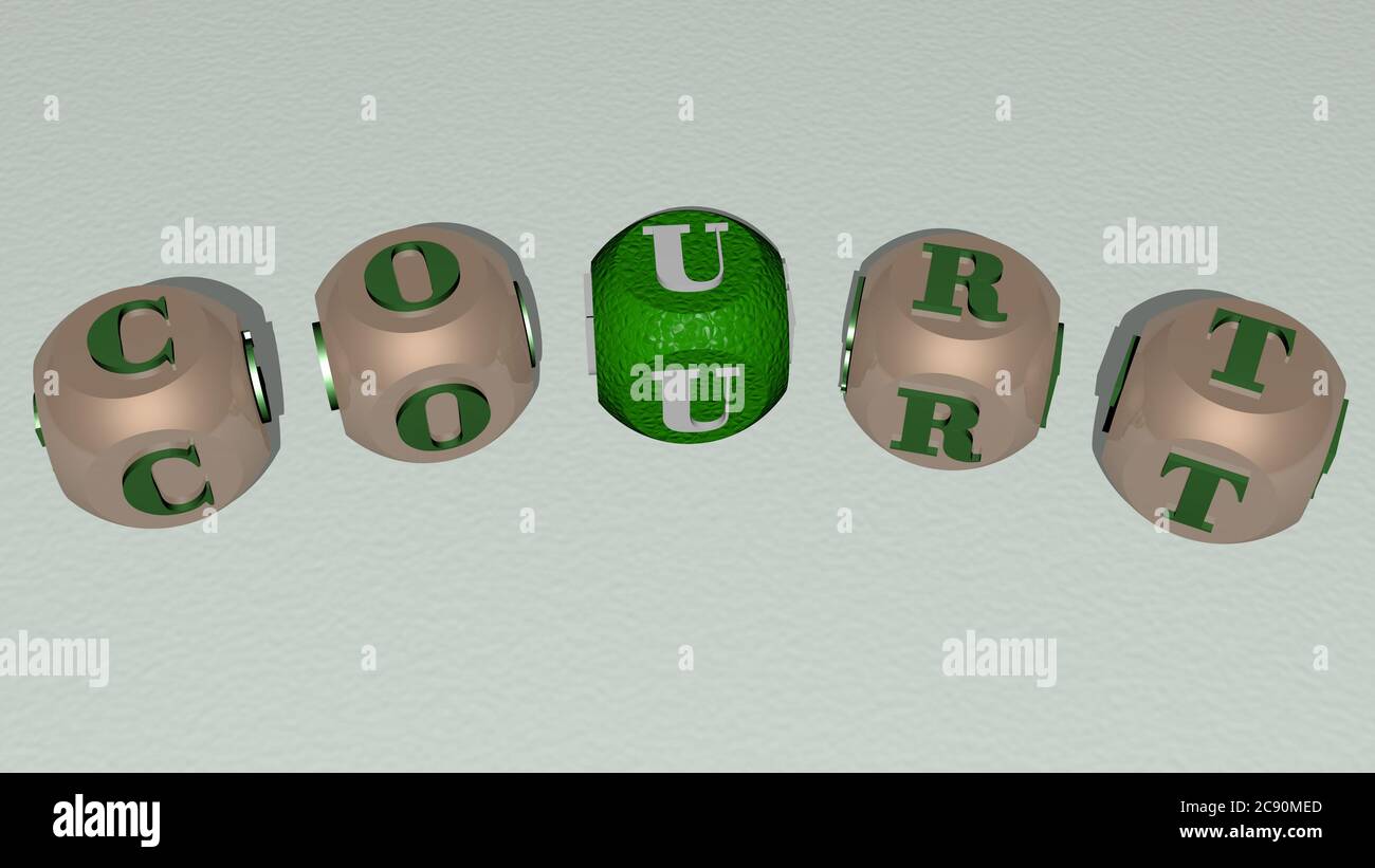 COURT combined by dice letters and color crossing for the related ...