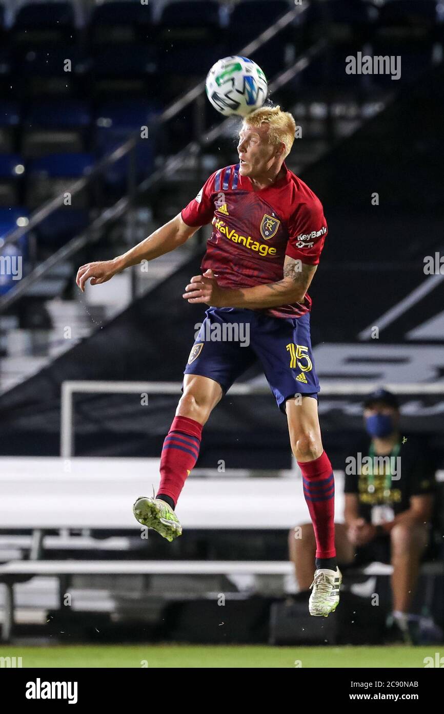 Orlando, Florida, USA. July 27, 2020: Real Salt Lake defender JUSTEN ...