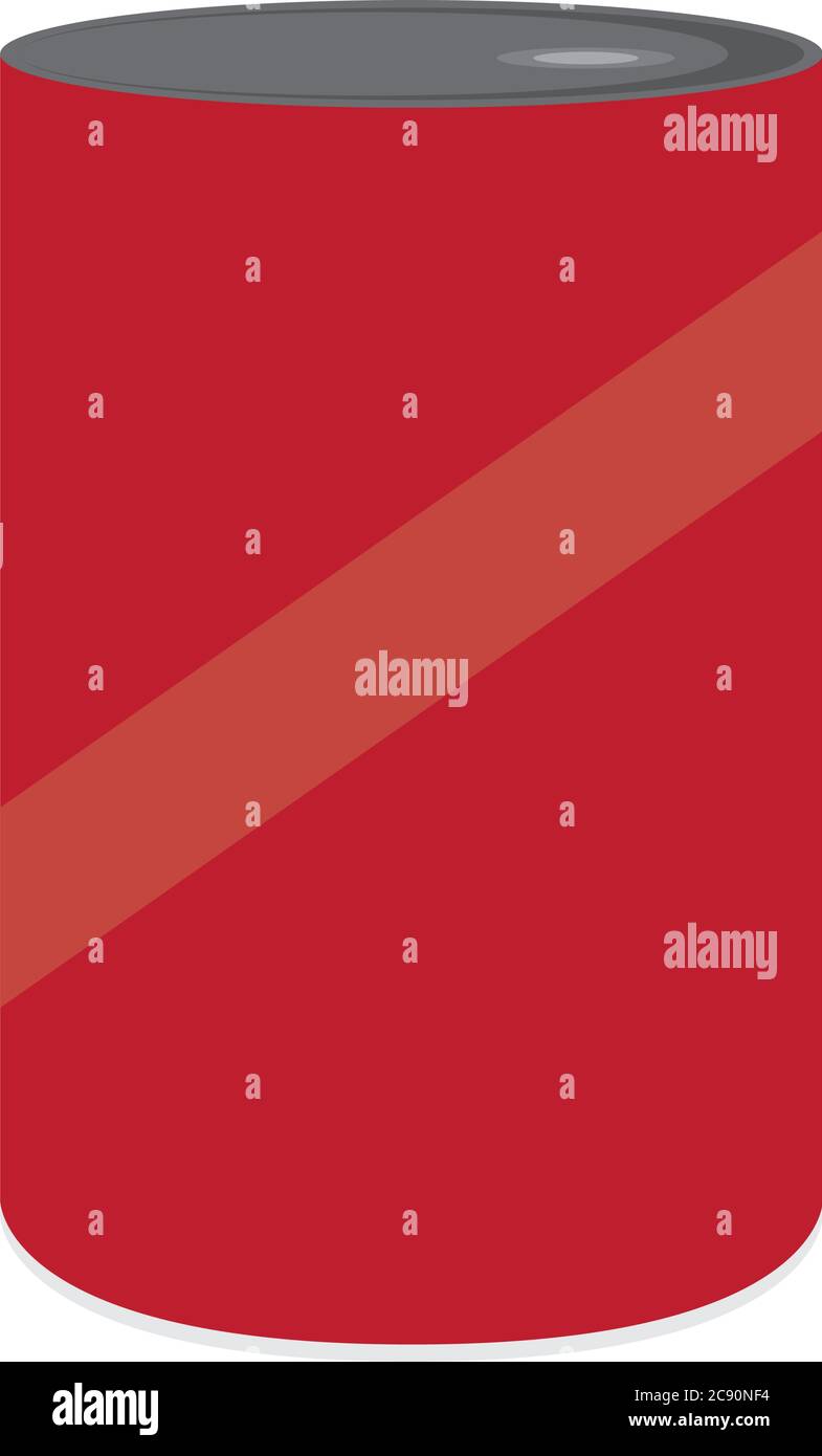 Red can icon. Canned food. Canned drink - Vector Stock Vector Image ...