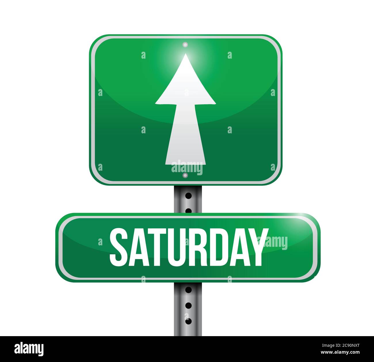 Saturday street sign illustration design over a white background Stock ...