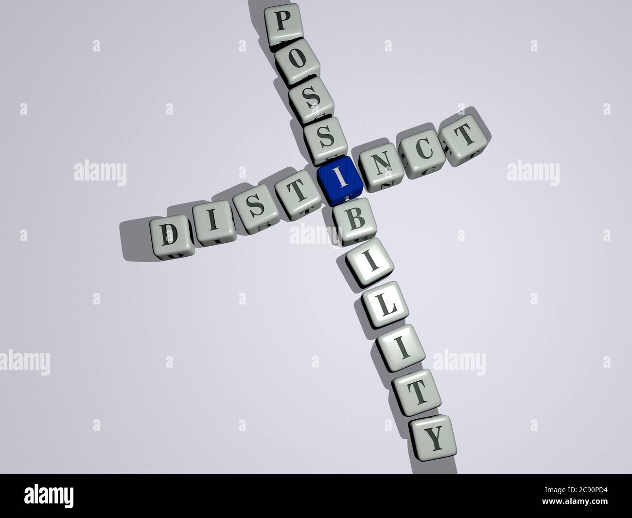 crosswords of distinct possibility arranged by cubic letters on a ...