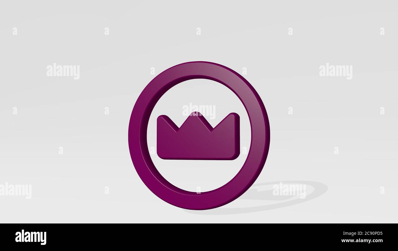 vip royal alternate made by 3D illustration of a shiny metallic ...