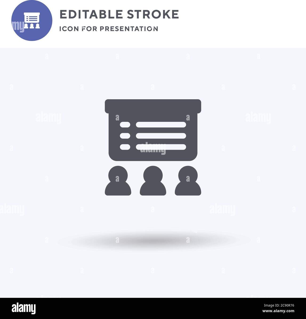 Training icon vector, filled flat sign, solid pictogram isolated on ...