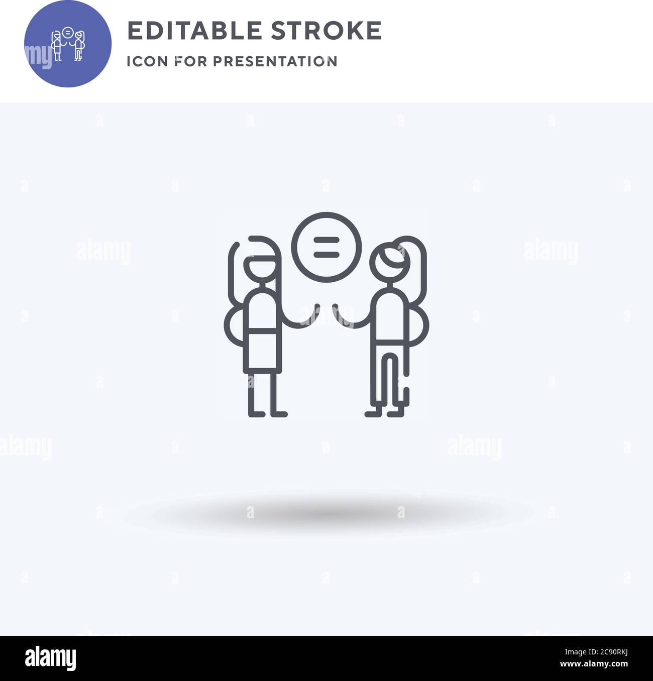 Equality icon vector, filled flat sign, solid pictogram isolated on ...