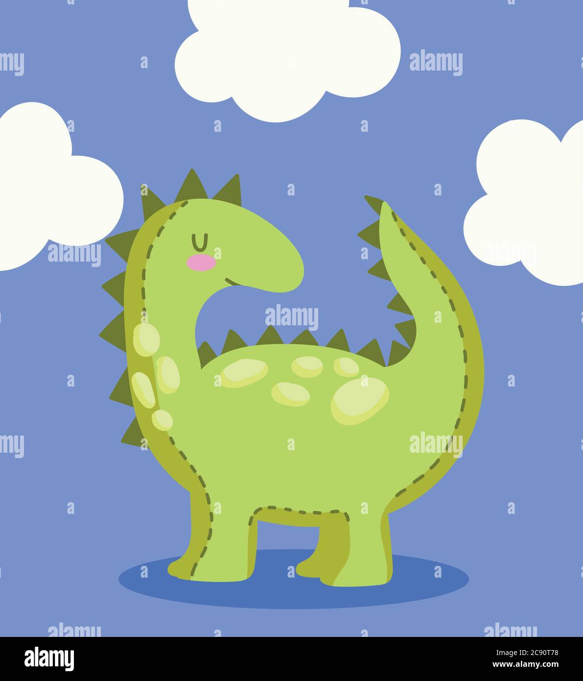 dinosaur toys object for small kids to play cartoon vector illustration ...