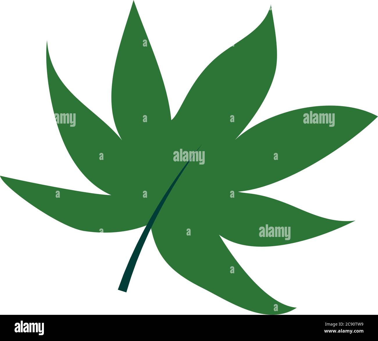 tropical leaf flat style icon design of Natural floral nature and plant ...