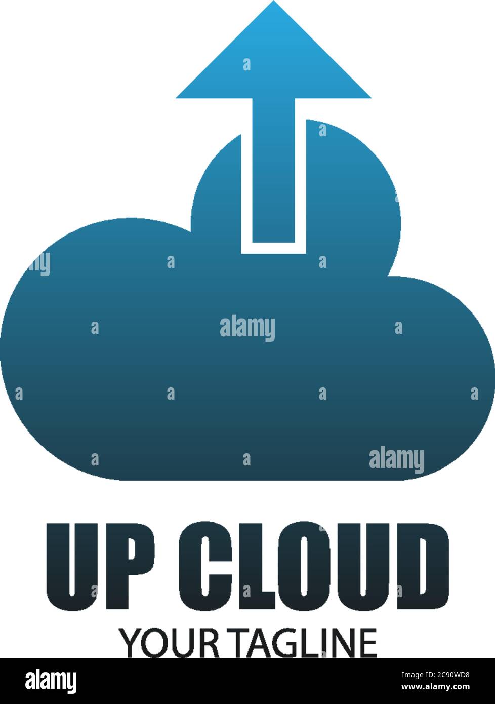 Up cloud icon logo design concept vector illustation Stock Vector Image & Art - Alamy