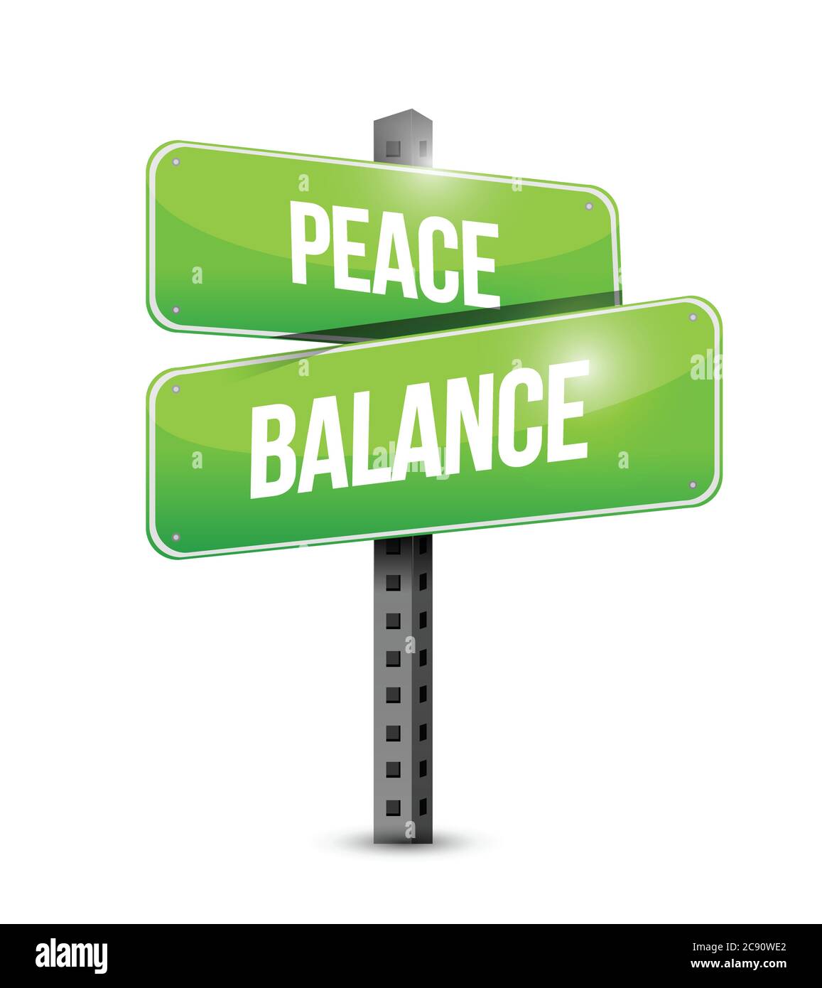 Peace balance sign illustration design over a white background Stock ...