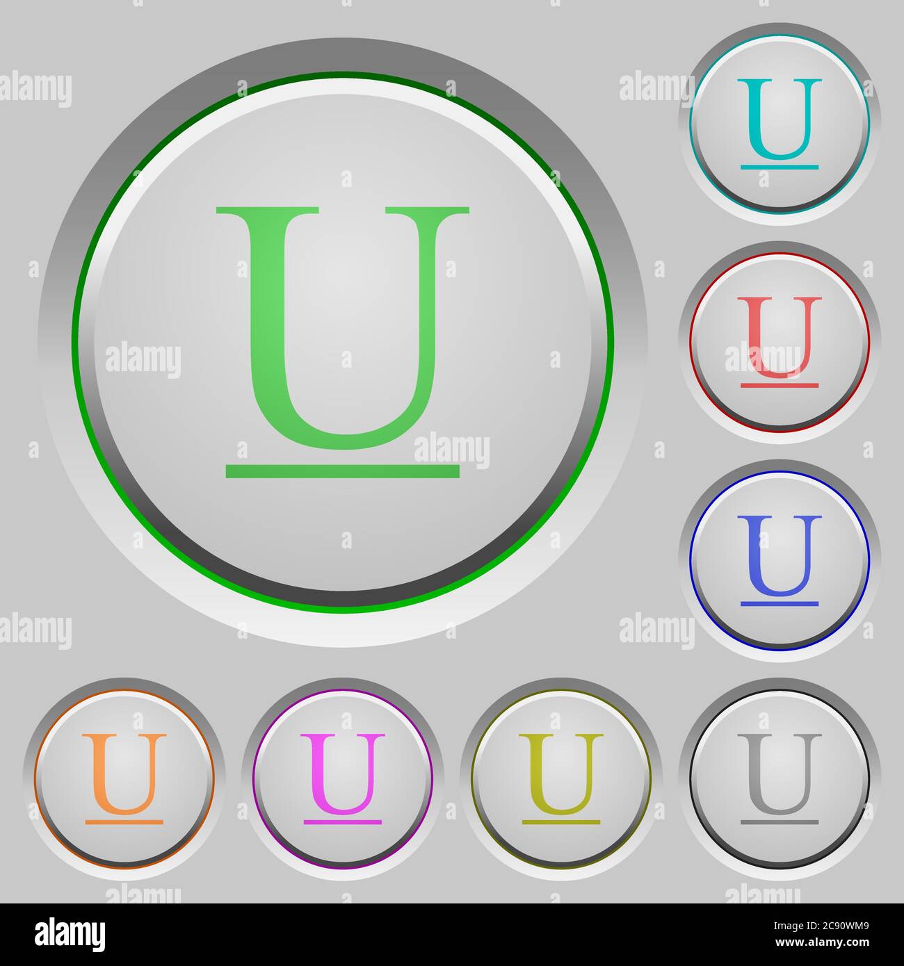 Underlined letter hi-res stock photography and images - Alamy