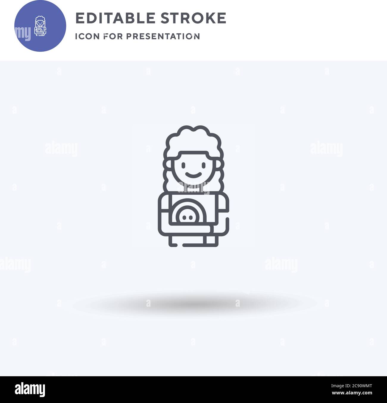 Single mother protection silhouette Stock Vector Images - Alamy