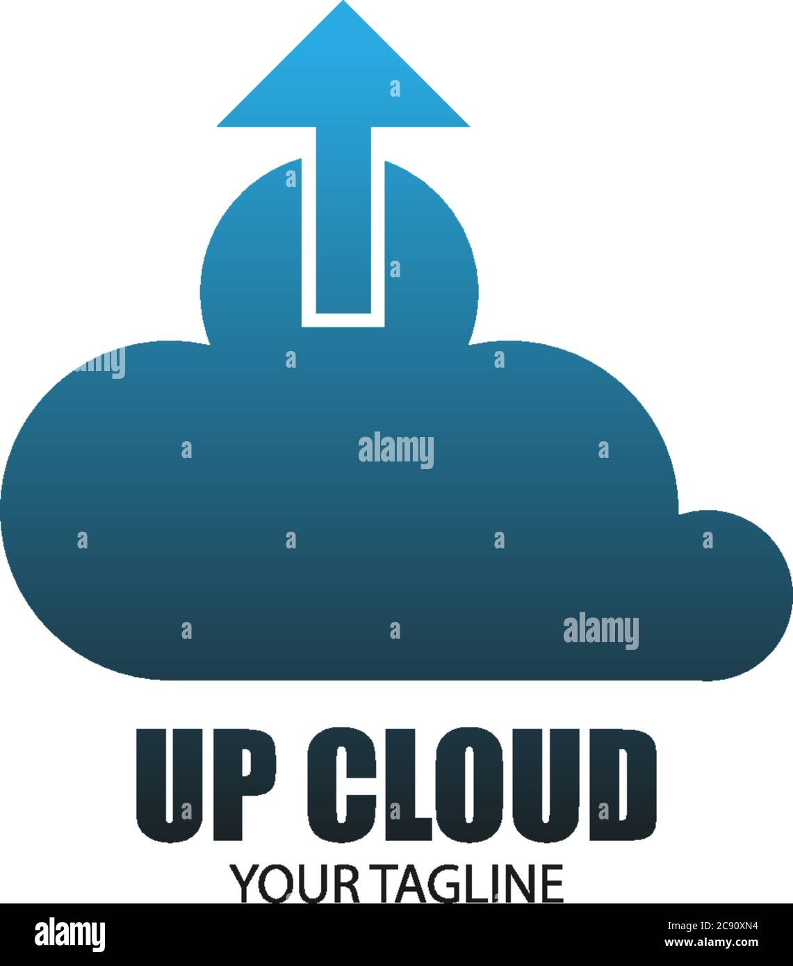 Up cloud icon logo design concept vector illustation Stock Vector Image ...