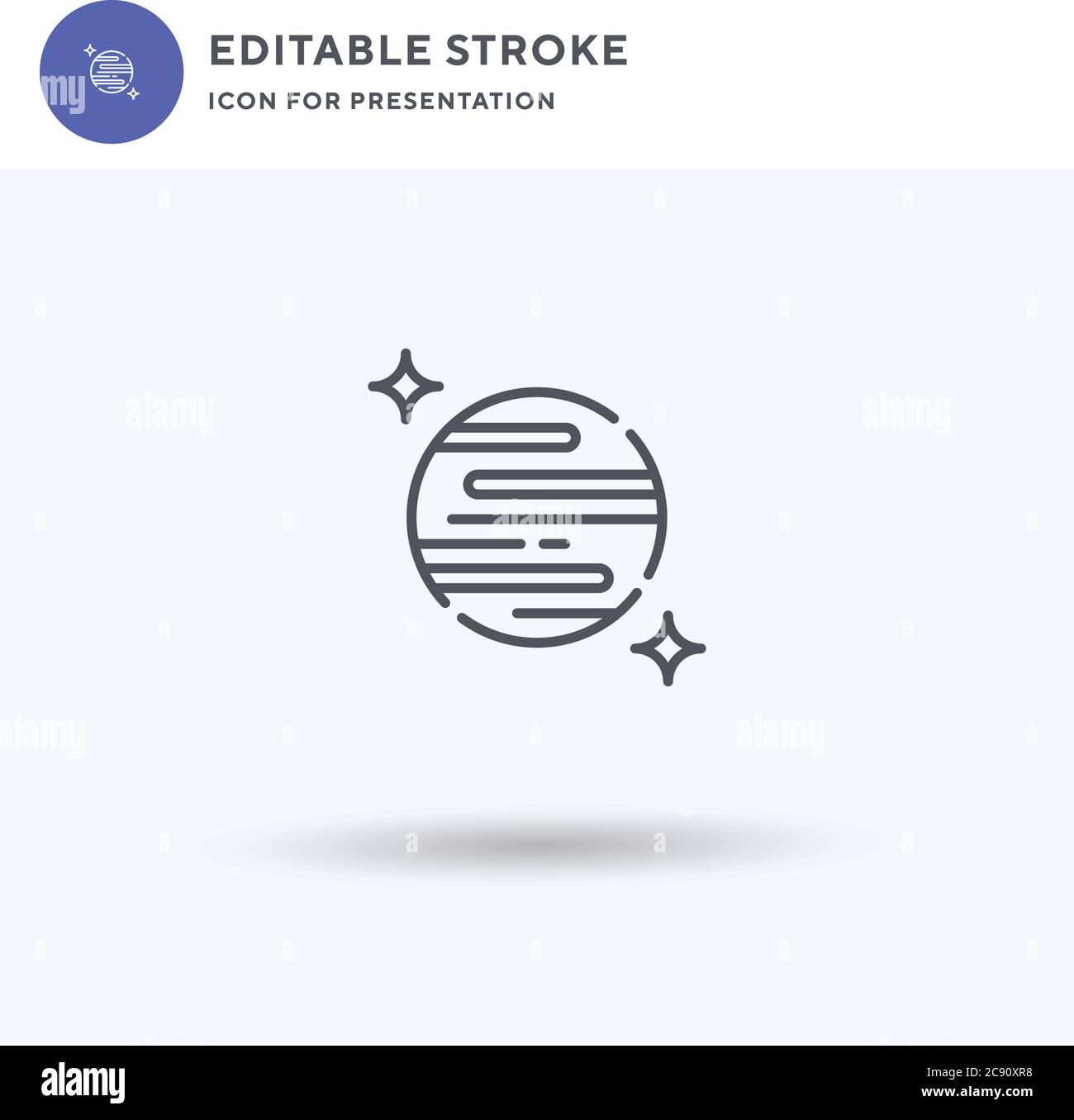 Mars icon vector, filled flat sign, solid pictogram isolated on white ...