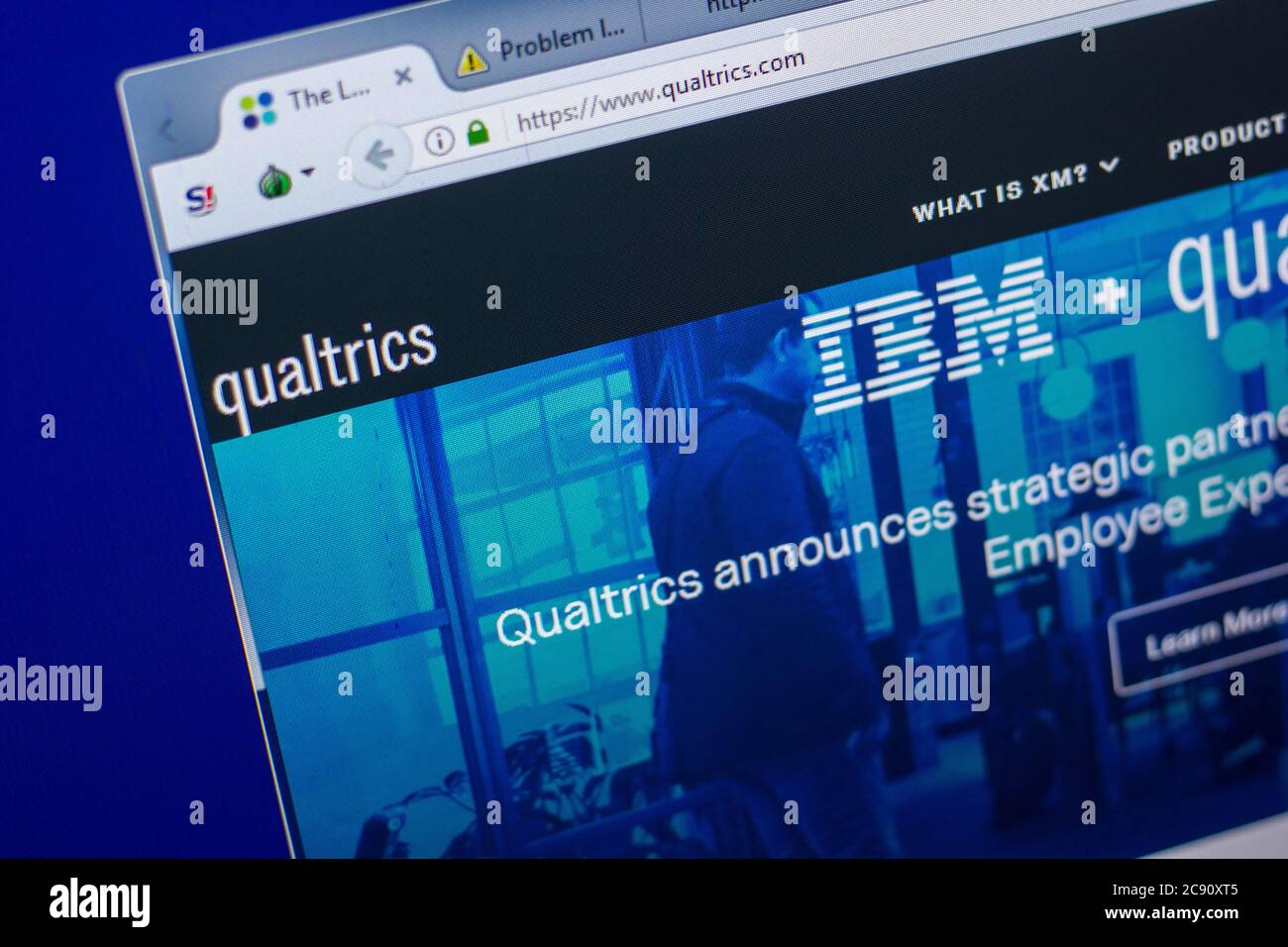 Ryazan, Russia - May 20, 2018: Homepage of Qualtrics website on the ...