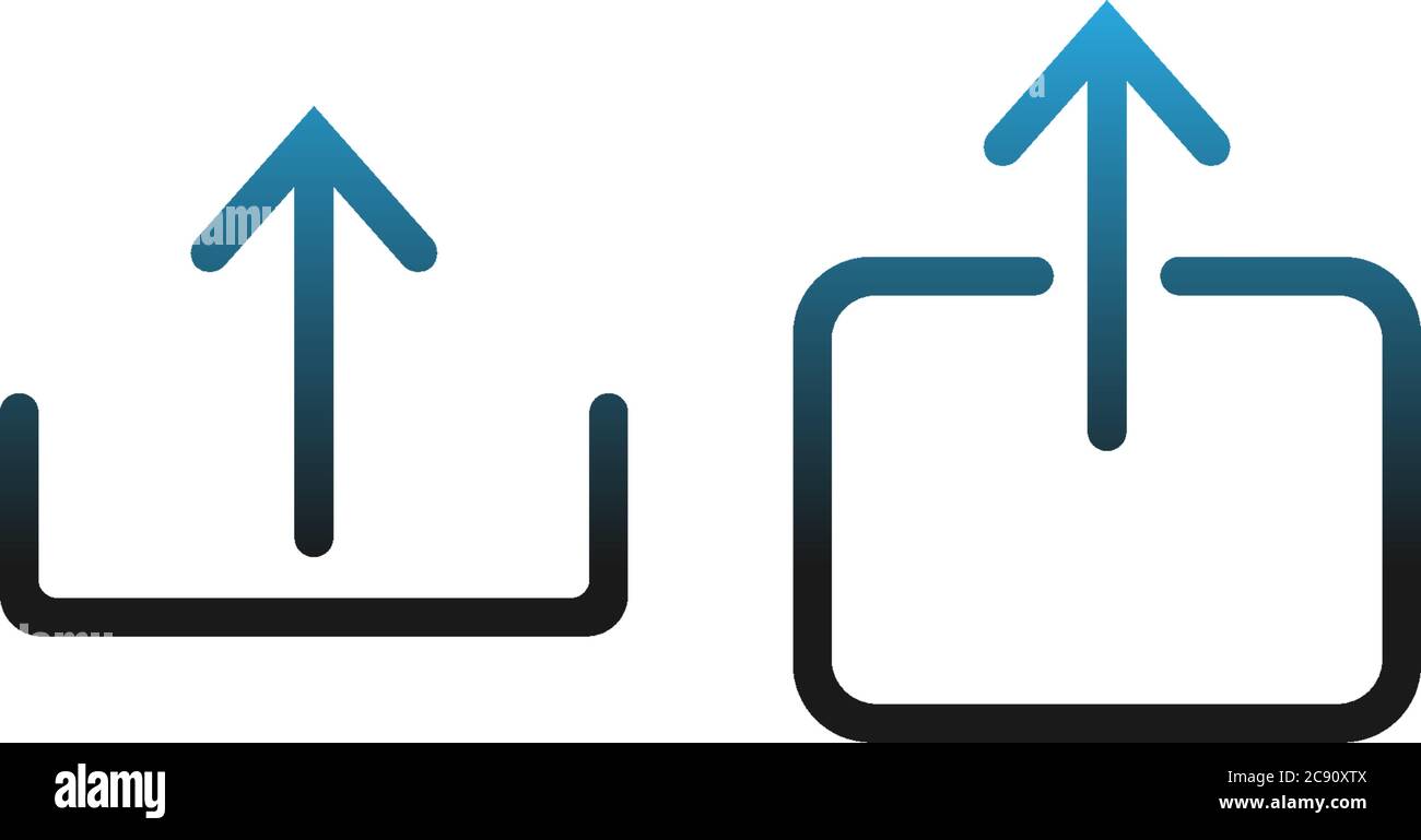 Upload icon logo vector illustration Stock Vector Image & Art - Alamy